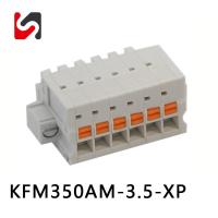 China SHANYE KFM350AM-3.5 300V 10A 3.5mm Pitch Pluggable Terminal Block Male Female 2-24 Poles for sale