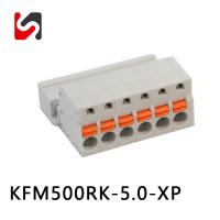 China SHANYE KFM500RK-5.0 300V Pluggable Terminal Block 5.0mm Pitch Male 2P-24P for sale