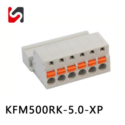 China SHANYE KFM500RK-5.0 300V Pluggable Terminal Block 5.0mm Pitch Male 2P-24P for sale