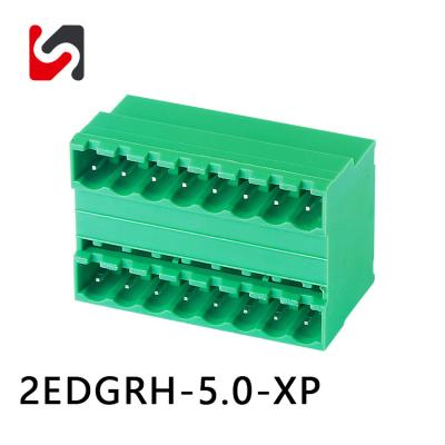 China SHANYE 2EDGRH-5.0 5.0mm Pitch Pluggable Terminal Block Connector 2-24 Poles 300V 10A for sale