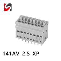 China 2.5mm Spring Clamp Terminal Block Pluggable 300V 10A for sale