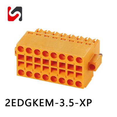 China KF2EDGKEM-3.5 300V Pluggable Terminal Block Pin Double Row Replace Phoenix for sale