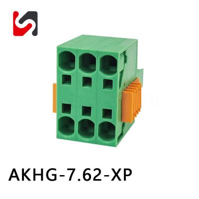 China 2EDGAKHG-7.62 600V 41A Pluggable Terminal Block Connector 2-24 Poles for sale