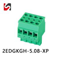 China SHANYE 2EDGKGH-5.08 300V 8A Pluggable Terminal Block 2-24P Distributor for sale