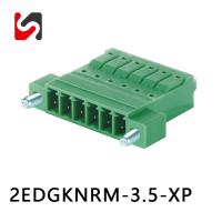 China SHANYE 2EDGKNRM-3.5 300V 8A Female Pluggable Terminal Block 2-24 Poles 3.5mm Pitch for sale