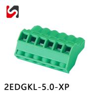 China SHANYE 2EDGKL-5.0 300V 8A Screw Type Pluggable Terminal Block 2-24 Poles for sale