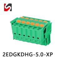 China SHANYE 2EDGKDHG-5.0 300V 8A Pluggable Terminal Block 5.0mm Pitch 2-24 Poles for sale