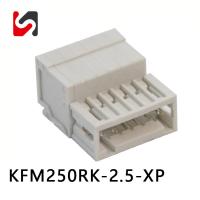 China SHANYE KFM250RK-2.5 300V 10A 2.5mm Pitch Pluggable Terminal Block Male Female for sale