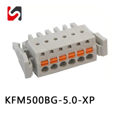 China SHANYE KFM500BG-5.0 300V 10A 5.0mm Pitch Pluggable Terminal Block PCB Connector 2-24P for sale