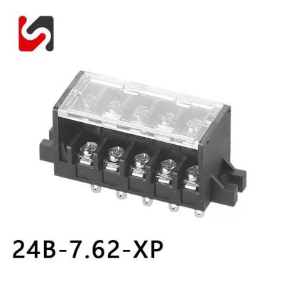China 5.0mm Pitch 300V 8 Position Single Row Barrier Terminal Strip 20A for sale