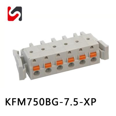 China SHANYE KFM750BG-7.5 Pluggable Terminal Block 300V 10A 7.5mm Pitch for PCB for sale