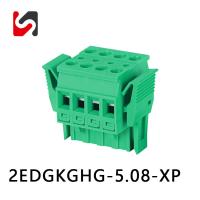 China SHANYE 2EDGKGHG-5.08 300V 8A Pluggable Terminal Block 2-24 Poles for sale