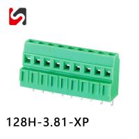 China Pluggable PCB Terminal Blocks 3.81mm Pitch 300V 10A 2P-24P Poles Screw Connection for sale