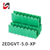 China 2EDGVT-5.0 300V 5.0mm Pitch Pluggable Terminal Block 2-24 Poles 8A for sale