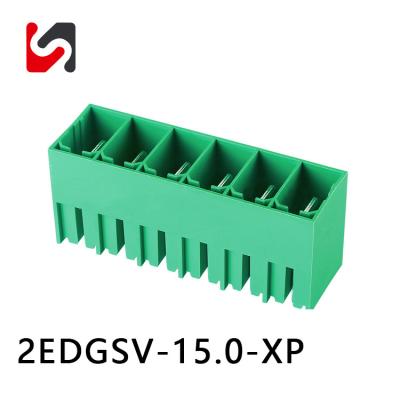 China SHANYE 2EDGSV-15.0 600V 15.0mm Pitch PCB Terminal Block Connector 2-24 Poles for sale