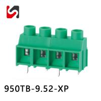 China 9.52mm Pitch 300V 30A Two Row Pinheader PCB Pluggable Terminal Block Connector for sale