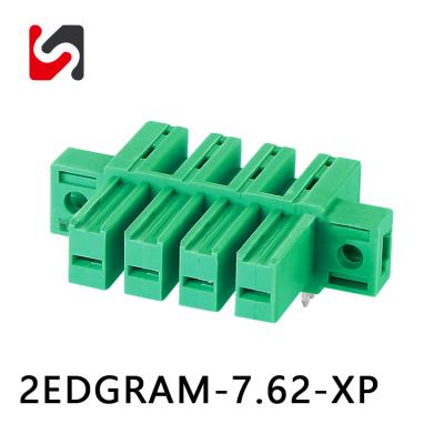 China Shanye 2EDGRAM-7.62 Thermocouple Terminal Block 300V 10A 2-24 Poles Replace Phoenix for sale