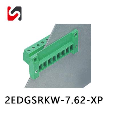 China SHANYE 2EDGSRKW-7.62 7.62mm Pluggable Terminal Block Male 300V 30A for PCB for sale