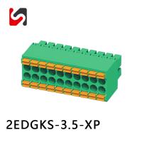 China SHANYE 2EDGKS-3.5 300V 8A Pluggable Terminal Block 2-24 Pole Battery Fuse Block for sale