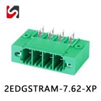 China SHANYE 2EDGSTRAM-7.62 300V 10A Pluggable Terminal Block 7.62mm Pitch 2-24P with Flange UL for sale