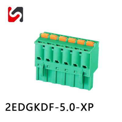 China SHANYE 2EDGKDF-5.0 300V 20 Pin Pluggable Terminal Block 5.0mm Pitch for sale