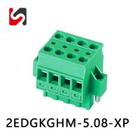 China Shanye 2EDGKGHM-5.08 300V 8A Pluggable Terminal Block 2-24 Poles Panel Mount for sale