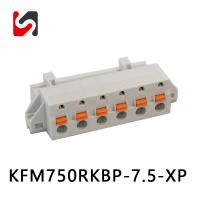 China SHANYE KFM750RKBP-7.5 300V 10A Pluggable Terminal Block 7.5mm Pitch 2-24 Poles for sale