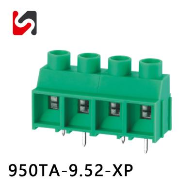China 9.52mm Pitch PCB Screw Terminal Block Connector 300V 30A Dual Row Pinheader for sale