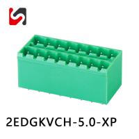 China 2EDGKVCH-5.0 300V 8A PCB Mount Screw Terminal Block 2-24 Poles 5.0mm Pitch for sale