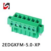 China KF 2EDGKFM-5.0 300V 8A Pluggable Terminal Block Female Replacement for Phoenix for sale