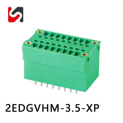 China 2EDGVHM-3.5 300V double row Pluggable Terminal Blocks supplyer for sale