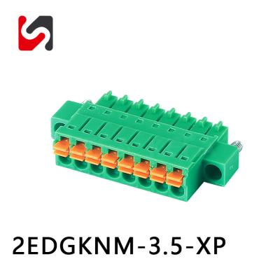 China SHANYE 2EDGKNM-3.5 300V 8A Pluggable Terminal Block 2-24 Pin 3.5mm Pitch for sale