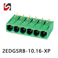 China SHANYE 2EDGSRB-10.16 Pluggable Terminal Block 600V 65A 10.16mm Pitch Male Connector for sale