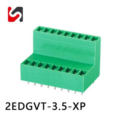 China 8A 300V 3.5mm Pitch Pluggable Terminal Blocks 2-24 Poles Industrial Connector for sale