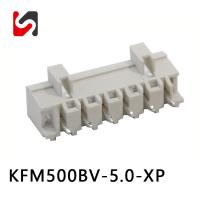 China Male Female Pluggable Terminal Block Connector 5.0mm Pitch 300V 10A Straight for sale