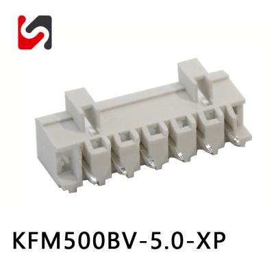China Male Female Pluggable Terminal Block Connector 5.0mm Pitch 300V 10A Straight for sale