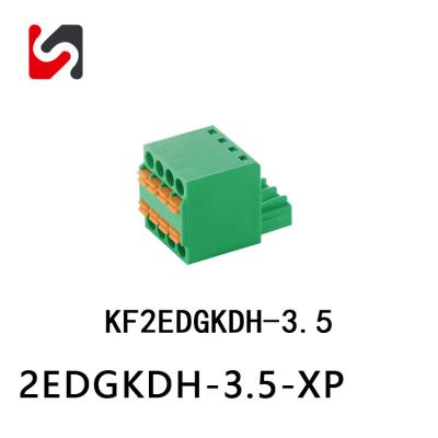 China 300V 9P Pluggable Terminal Block PA66 UL94V-0 Copper Alloy 3.5mm Pitch for sale