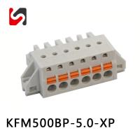 China 5.0mm Pitch 300V 10A 2P-24P Male Female Pluggable Terminal Blocks for sale