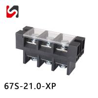 China 600V 170A 27.0mm Pitch Double Row Panel Mount Barrier Terminal Block 2-24 Poles for sale