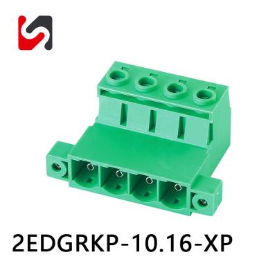 China 600V 30A 10.16mm Pitch Pluggable Terminal Block Male Female Wire to Wire 2-24P for sale