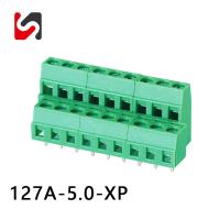 China Pluggable European Terminal Block 300V 10A 5.0mm Pitch Phoenix Nylon Screw Mount PCB for sale