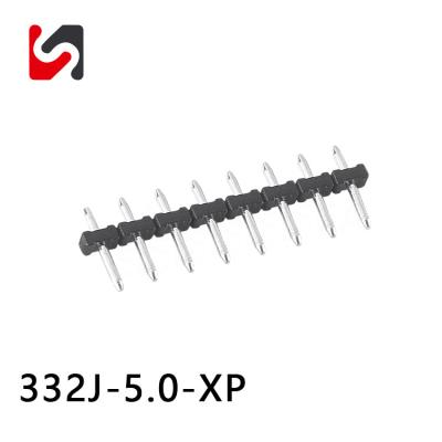 China SHANYE 5.0mm Pitch Pinheader 10A 300V PCB Terminal Block 2-24 Poles for sale