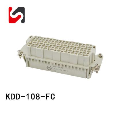 China Replace Harting Heavy Duty 2 Pin Connector KDD-108-FC 16A 250V Screw Connection for sale