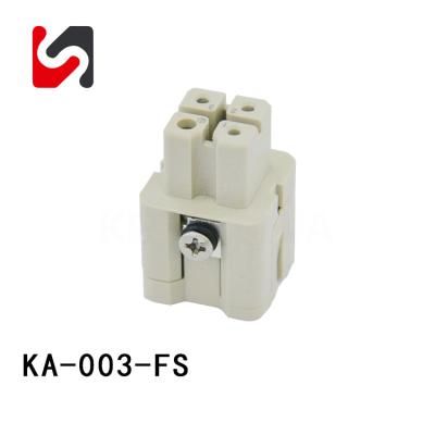 China Shanye KEFA Heavy Duty Connector KA-003-FS 16A 250V Screw Connection 32 Cores for sale