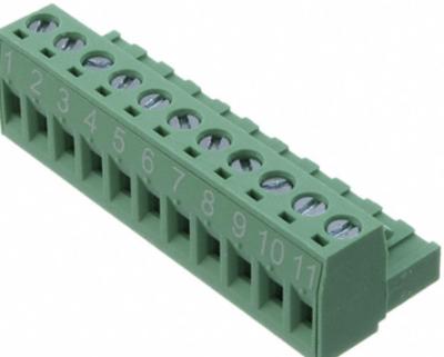 China 30A 600V Cage Clamp European Terminal Block Screw Connection 12 Poles for sale