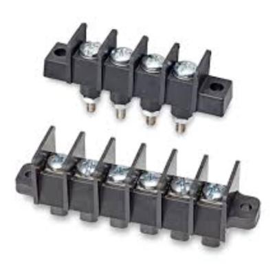 China Barrier Terminal Block 10A 300V PA66 for Mitsubishi Mold PLC DIN Rail for sale