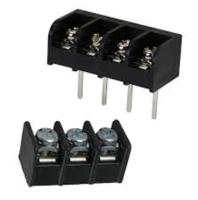 China 10A 300V Barrier Terminal Block PCB Connector Tin Plated Brass Pin Header DIN Rail for sale
