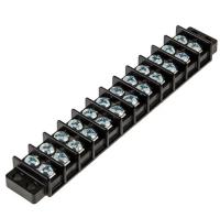 China Barrier Terminal Blocks 13mm-27mm 10A 300V DIN Rail PCB Connector Brass Tin Plated for sale