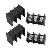China Industrial Plastic Barrier Terminal Block PCB 300V 10A for Mitsubishi PLC for sale