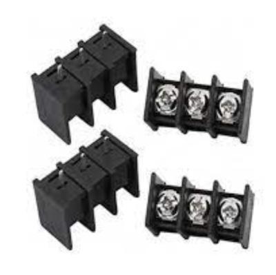 China Industrial Plastic Barrier Terminal Block PCB 300V 10A for Mitsubishi PLC for sale